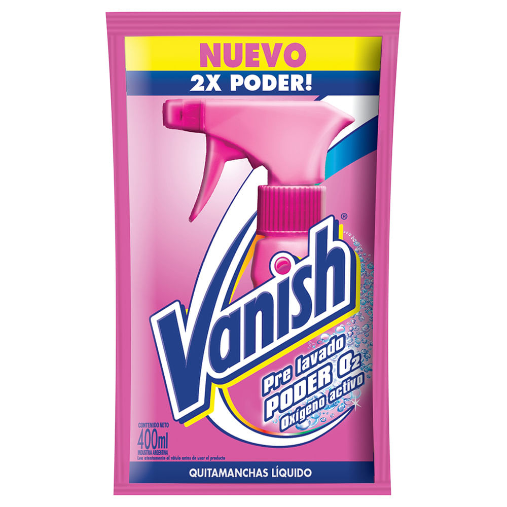 Prelavado Líquido VANÍSH Poder O2 doy pack 400 ml - Géant