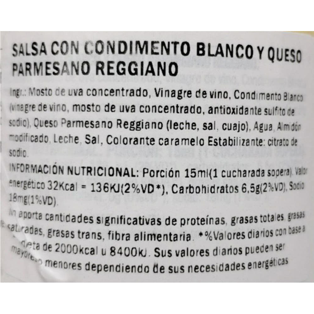 Salsa condimento blanco y queso CARANDINI - Géant