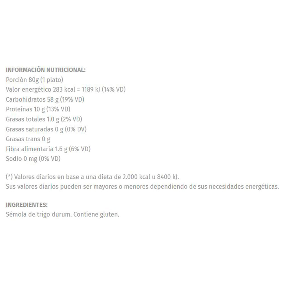 Fideos trigo duro LAS ACACIAS Spaghetti 500 g - Géant