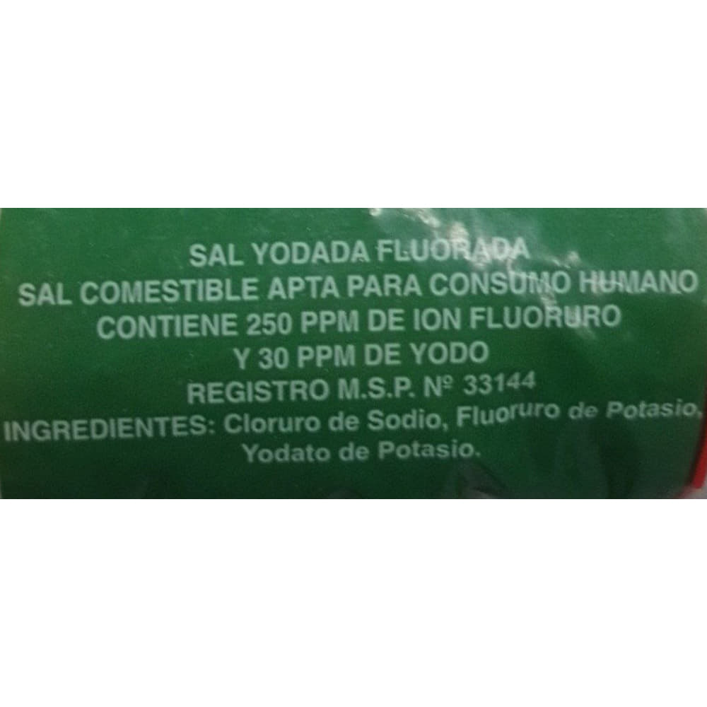 Sal gruesa URUSAL yodada fluorada 500 g - Géant