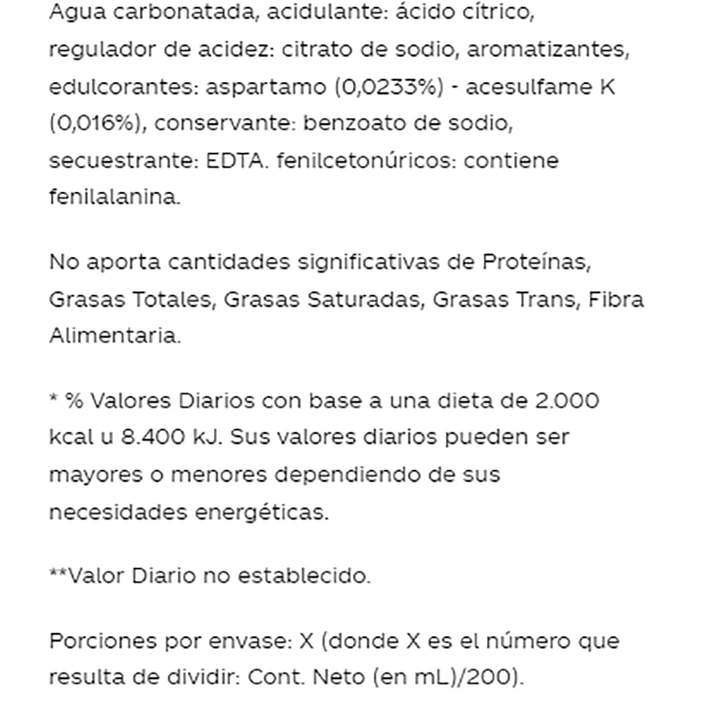 Refresco SPRITE sin azúcar 2 L Retornable - Géant