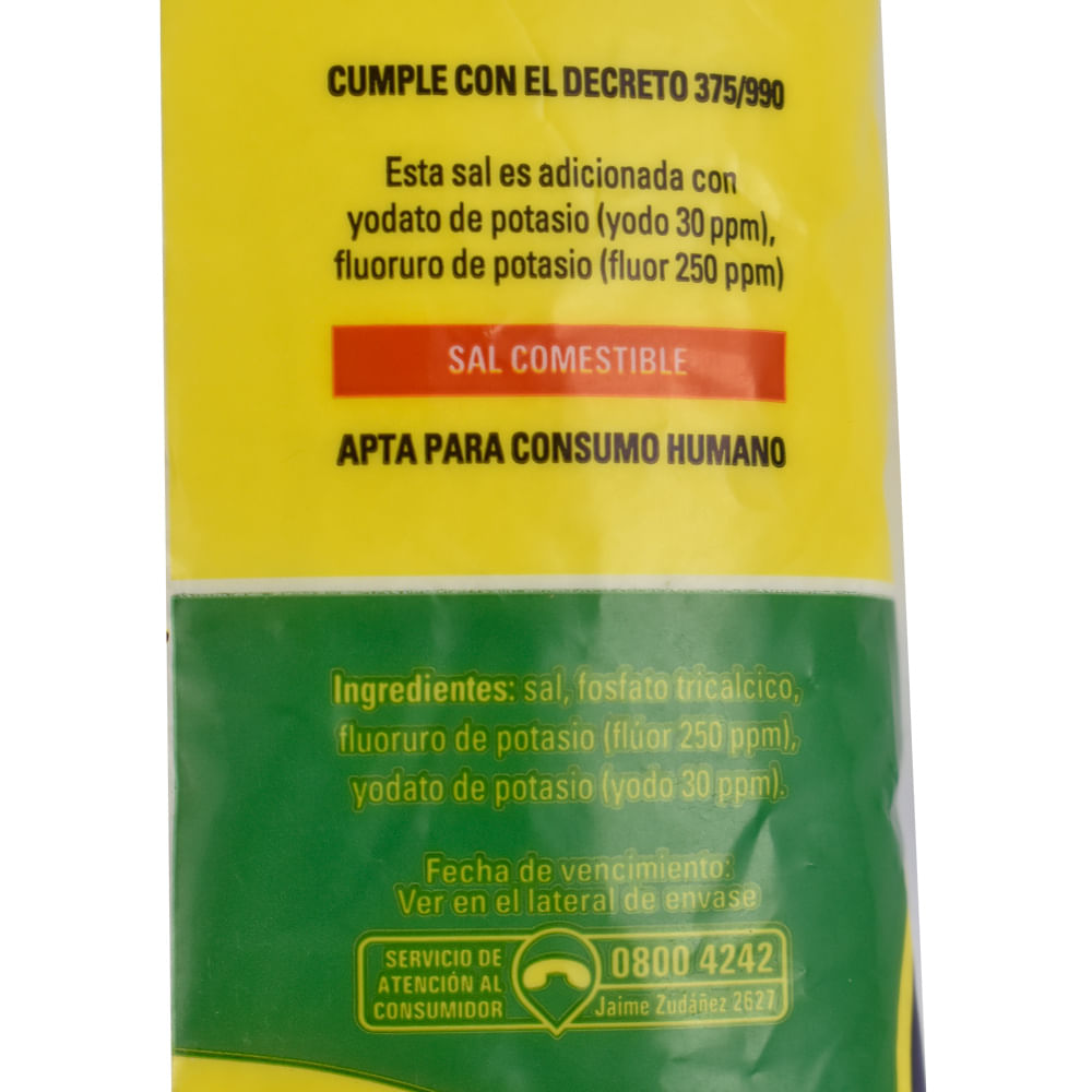 Sal fina PRECIO LÍDER yodada fluorada 500 g - Géant