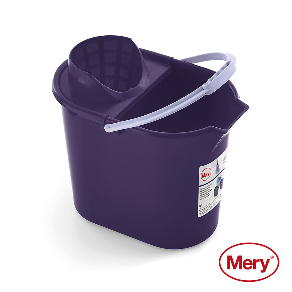 Balde con escurridor 12 L 34x25x29 cm violeta mery - Géant