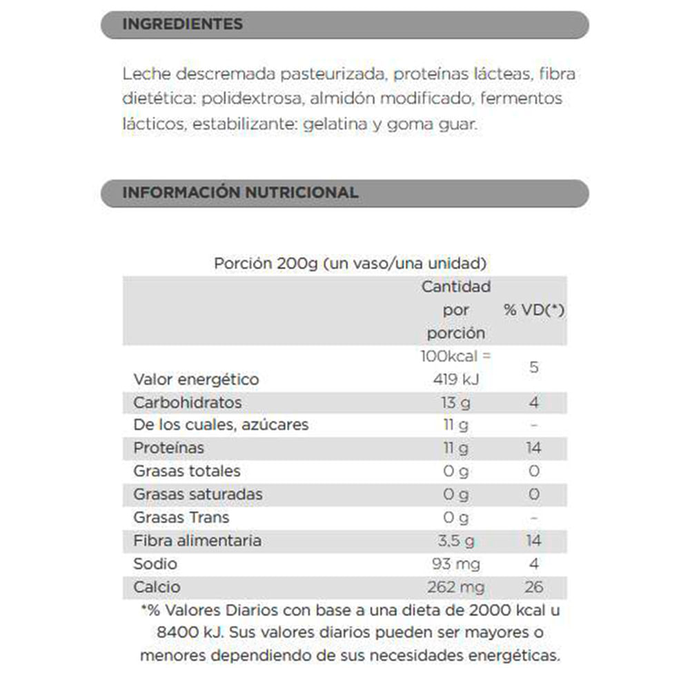 Yogur CONAPROLE Descremado Natural 500 g - Géant
