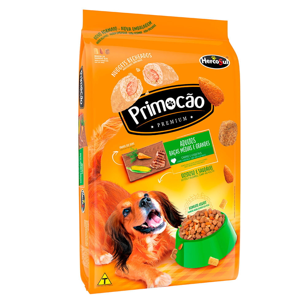 Alimento PRIMOCAO premium razas media y grande carne y vegetales 1 kg ...