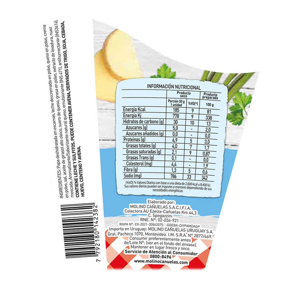 Puré de papas BOX receta completa vaso 50 g - Géant