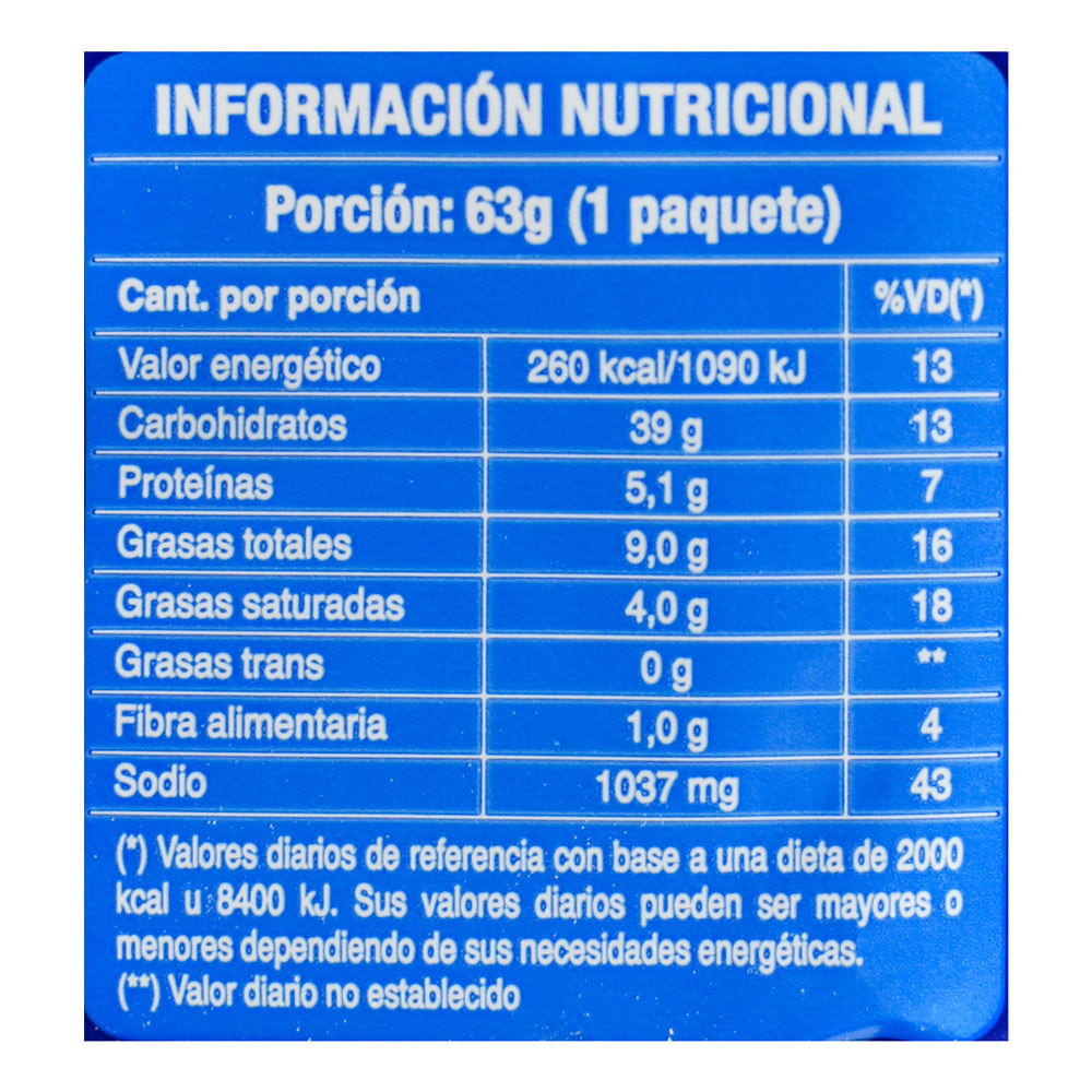 Pasta instantánea COLOLÓ sabor carne 63 g - Géant