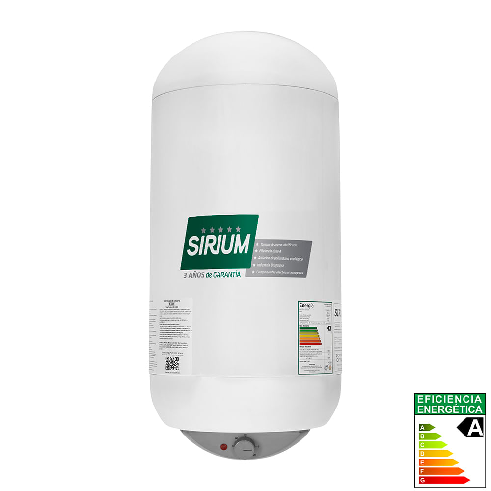 Termotanque SIRIUM Mod.60Ta 60 litros acero eficacia A - Géant