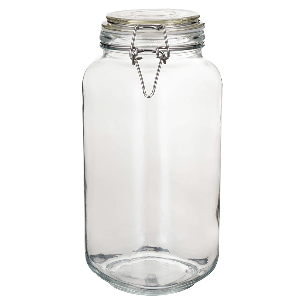 Frasco 1.5 L Cuadrado con Tapa Cierre Hermético - Géant