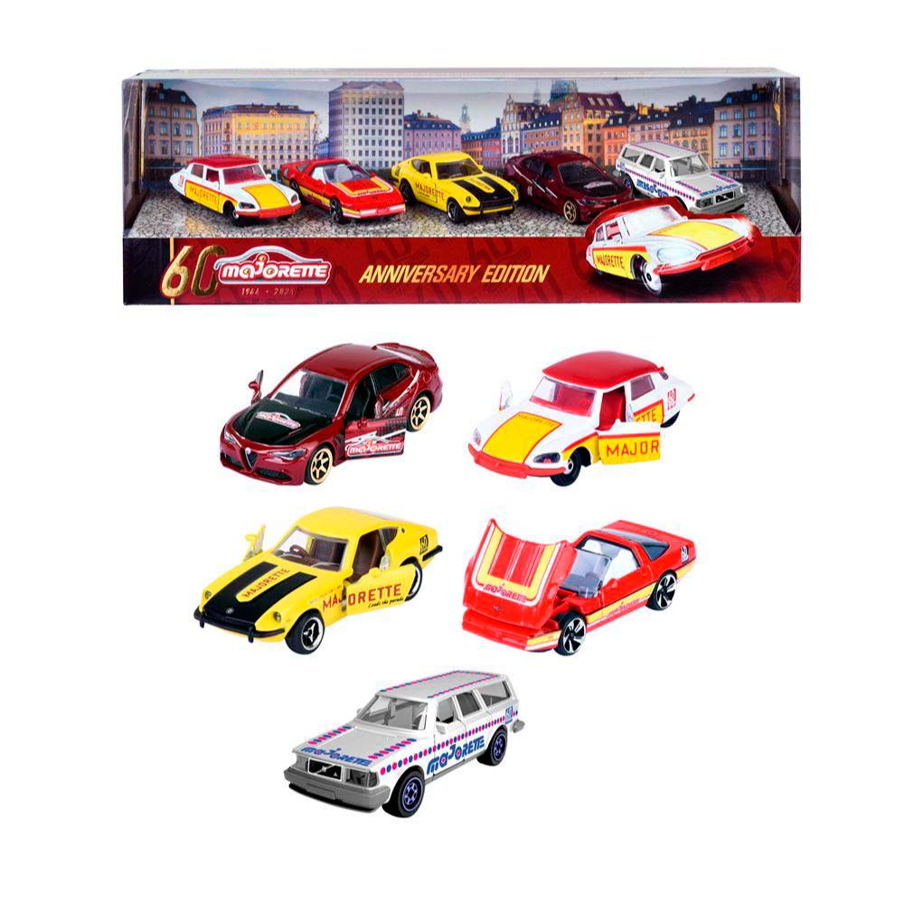 Auto MAJORETTE Edición 60 Aniversario Pack x 5 un - Géant