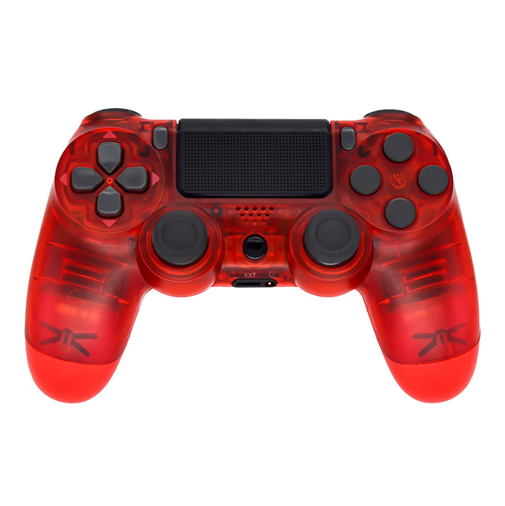 Joystick LEDSTAR Ps4 Inalámbrico Transparente Rojo - Géant