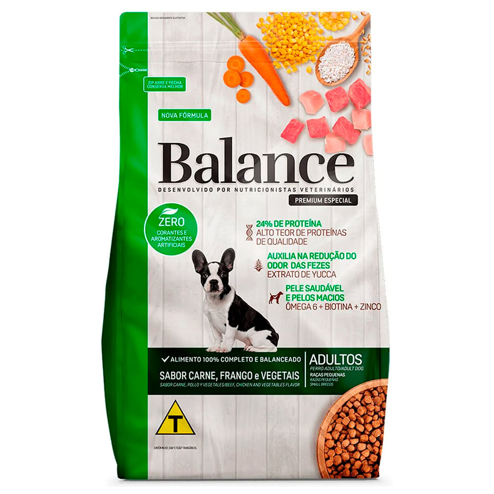 Alimento para perro BALANCE adulto raza pequeña 900 g - Totem Géant