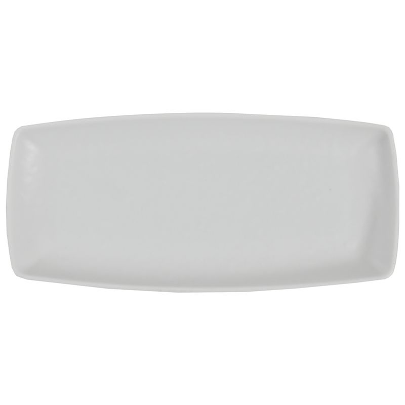 Plato rectangular melamina blanco 24 x 11 x 2,6 cm - Géant