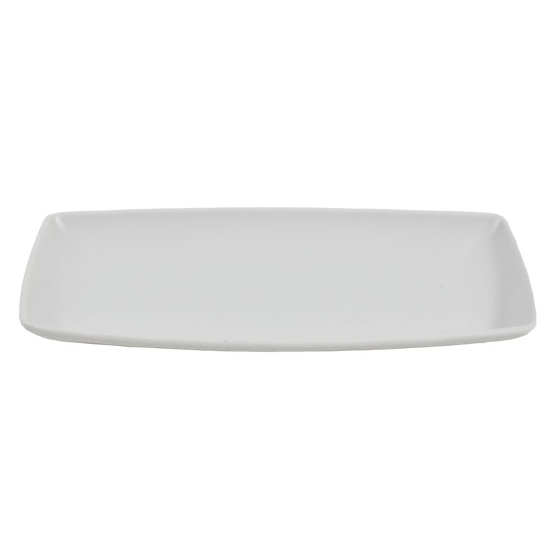 Plato rectangular melamina blanco 24 x 11 x 2,6 cm - Géant