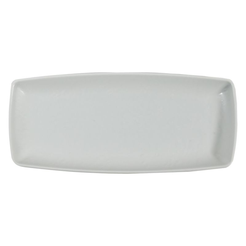 Plato rectangular melamina blanco 29,4 x 14,1 x 2,7 cm - Géant