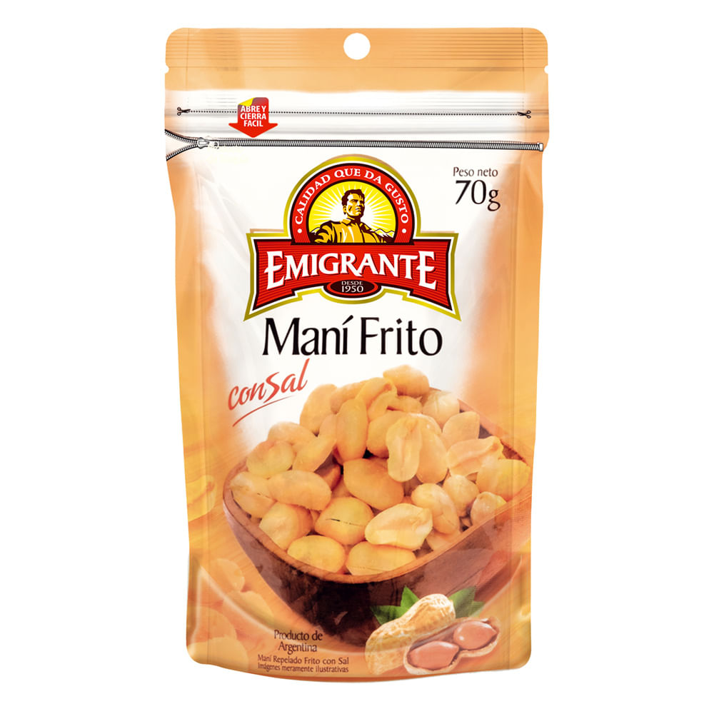 Maní con Sal EMIGRANTE 70 g - Géant