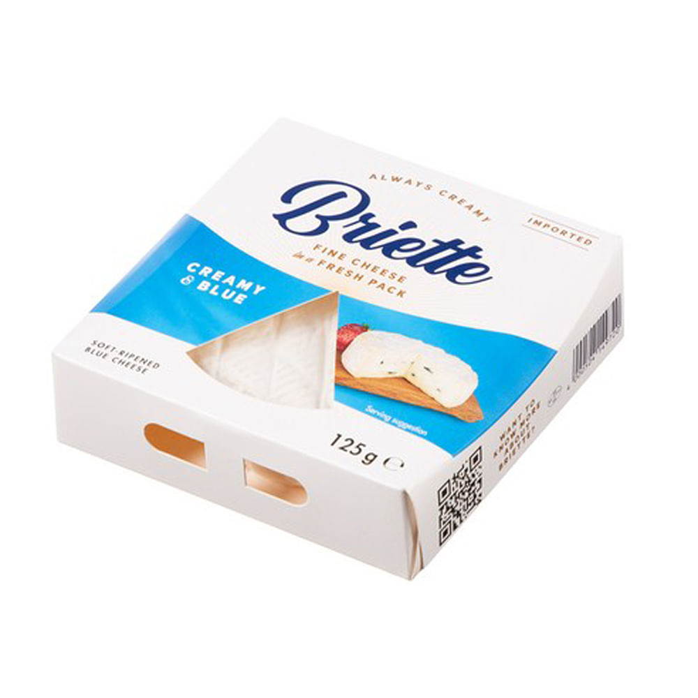 Queso Brie con Queso Azul BRIETTE 125 g - Géant