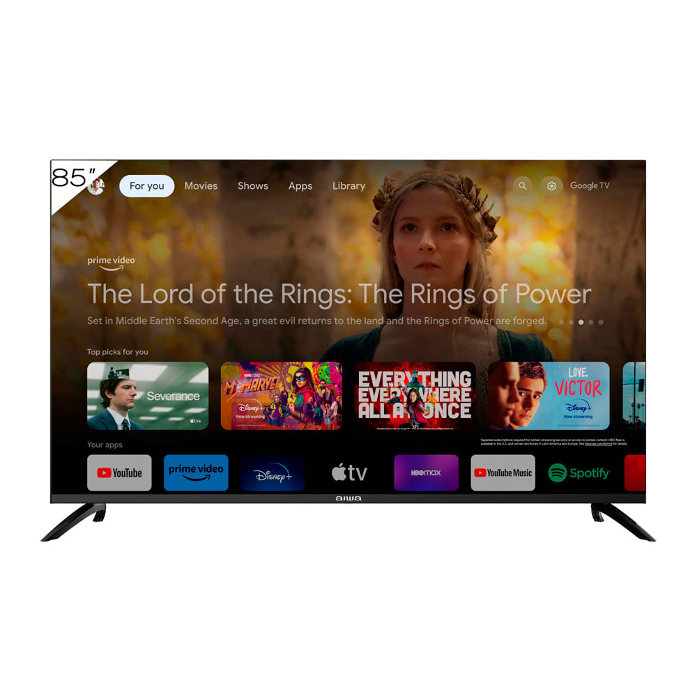 Smart Tv Led 4K 85 AIWA Mod. AW65B4QF6 Google Smart Tv - Géant