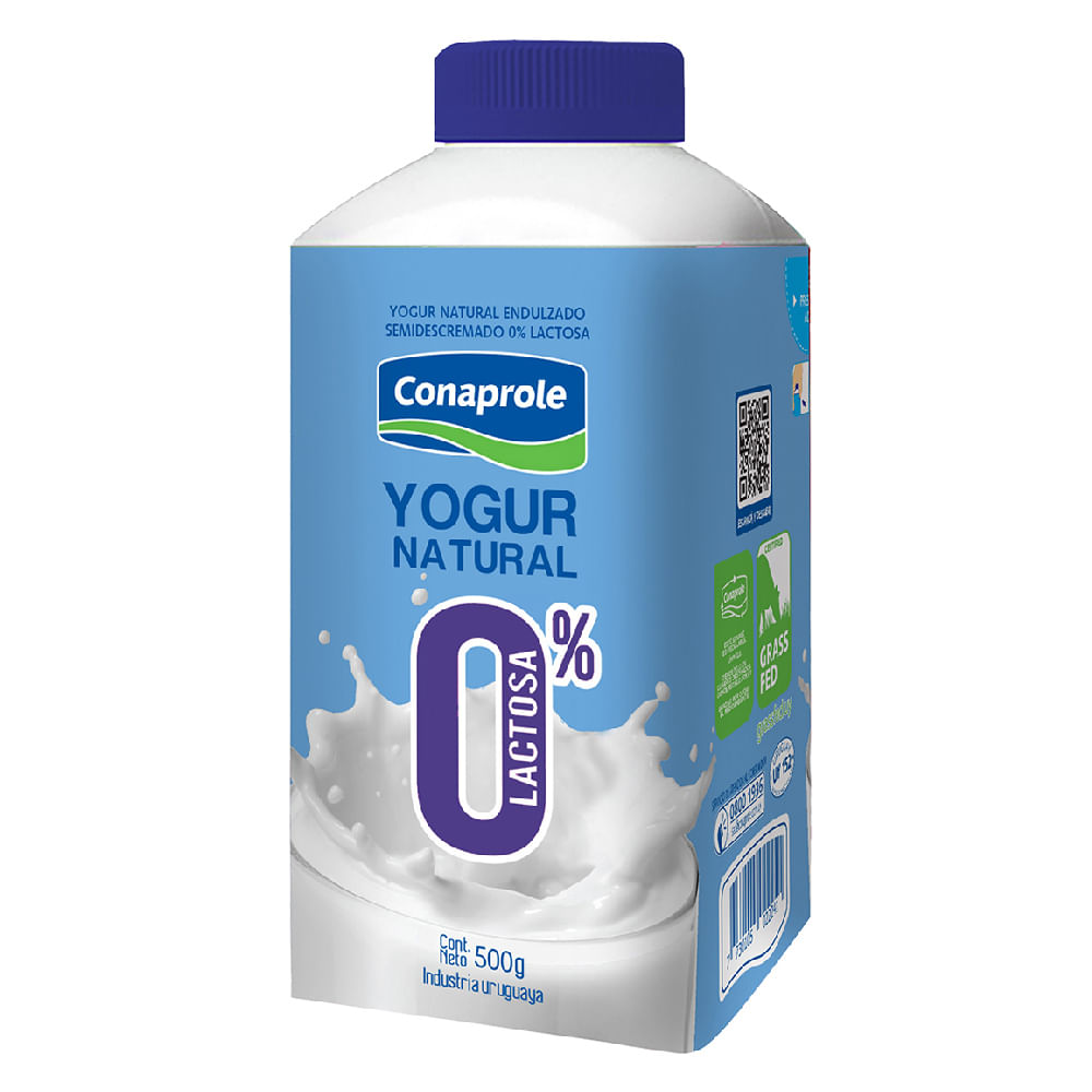 Yogur Natural Deslactosado CONAPROLE 500 g - Géant